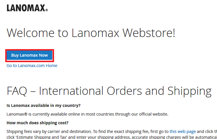 Lanomax 온라인 구매 방법 정리! : 네이버 블로그