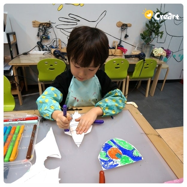 Bambini 5세 수업 마블 런 우주 시흥시 정왕동 배곧 크리아트 미술학원 네이버 블로그