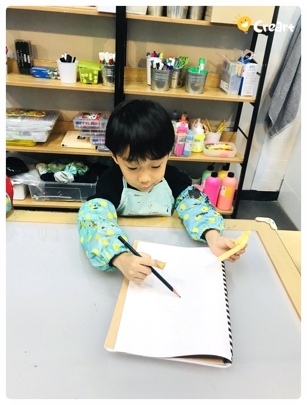 Bambini 5세 수업 마블 런 우주 시흥시 정왕동 배곧 크리아트 미술학원 네이버 블로그