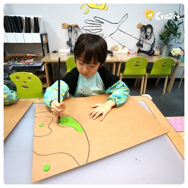 Bambini 5세 수업 마블 런 우주 시흥시 정왕동 배곧 크리아트 미술학원 네이버 블로그