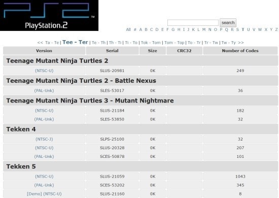 ps2 치트모음사이트 (gamehacking.org) : 네이버 블로그