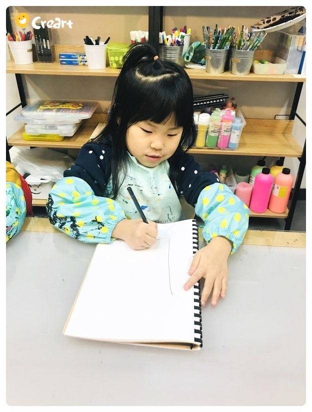 Bambini 5세 수업 우드락 판화 블록 쌓기 성 시흥시 정왕동 배곧 크리아트 미술학원 네이버 블로그