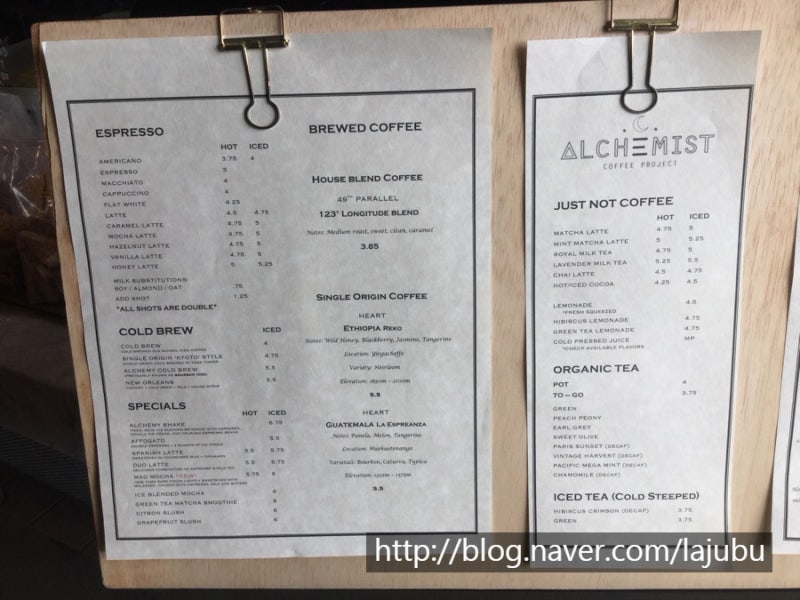 [LA 맛집] 코리아타운 핫한 커피집 ALCHEMIST Coffee Project : 네이버 블로그