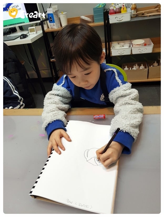 Klein 6·7세 수업 스트링 아트 황금개띠해 무술년 시흥시 정왕동 배곧 크리아트 미술학원 네이버 블로그