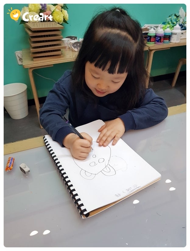 Klein 6·7세 수업 스트링 아트 황금개띠해 무술년 시흥시 정왕동 배곧 크리아트 미술학원 네이버 블로그