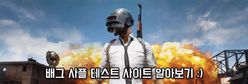 배틀그라운드 배그 사플 테스트 사이트 알아보기 네이버 블로그