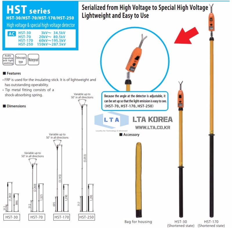 [HASEGAWA] HST-70 / 특고압 검전기 / AC VOLTAGE DETECTOR / 하세가와 / HST70 : 네이버 블로그