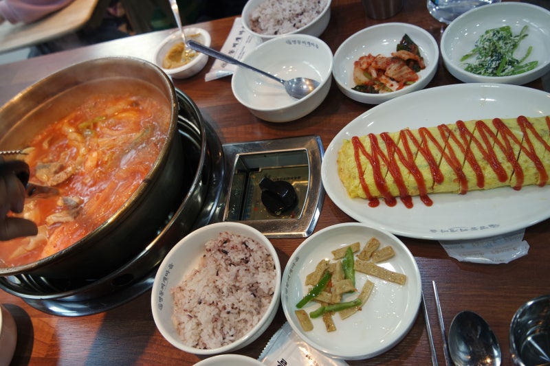 연수동 맛집 명동찌개마을 연수함박점에서 양푼돼지김치찌개 먹고왔어요시원한 국물맛이 일품 네이버 블로그