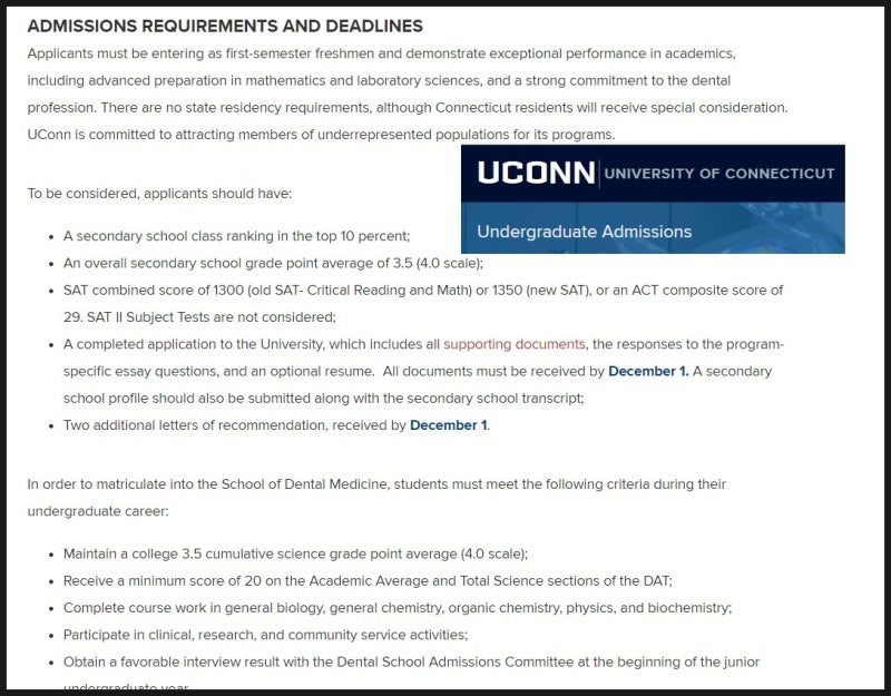 유콘 (UCONN- University of Connecticut) 미국치대 1차 합격! : 네이버 블로그