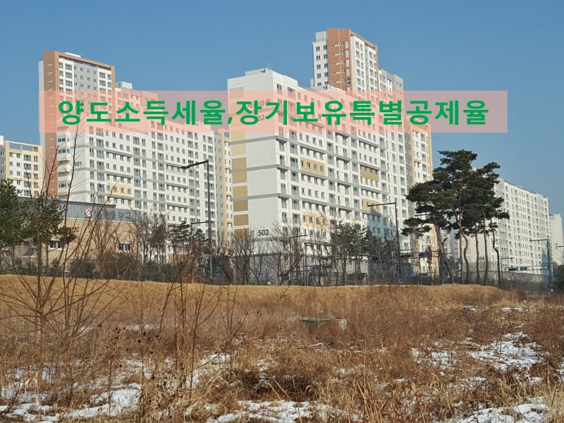 2018 양도소득세율장기보유특별공제 네이버 블로그