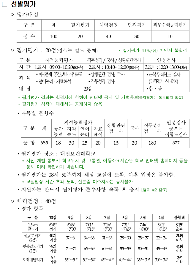 특전부사관 여군 233기 모집요강 Sw수원평택부사관장교학원 네이버 블로그