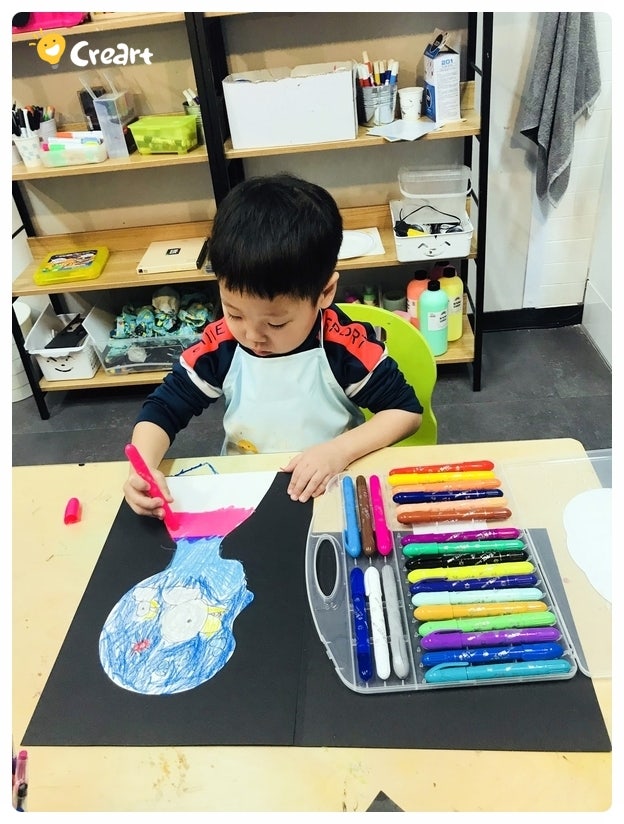 Klein 6세 수업 옆모습 무슨 생각하니 시흥시 정왕동 배곧 미술학원 크리아트 네이버 블로그