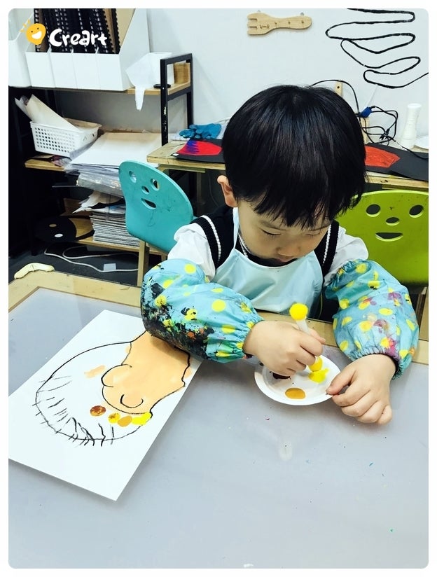 Klein 6세 수업 옆모습 무슨 생각하니 시흥시 정왕동 배곧 미술학원 크리아트 네이버 블로그