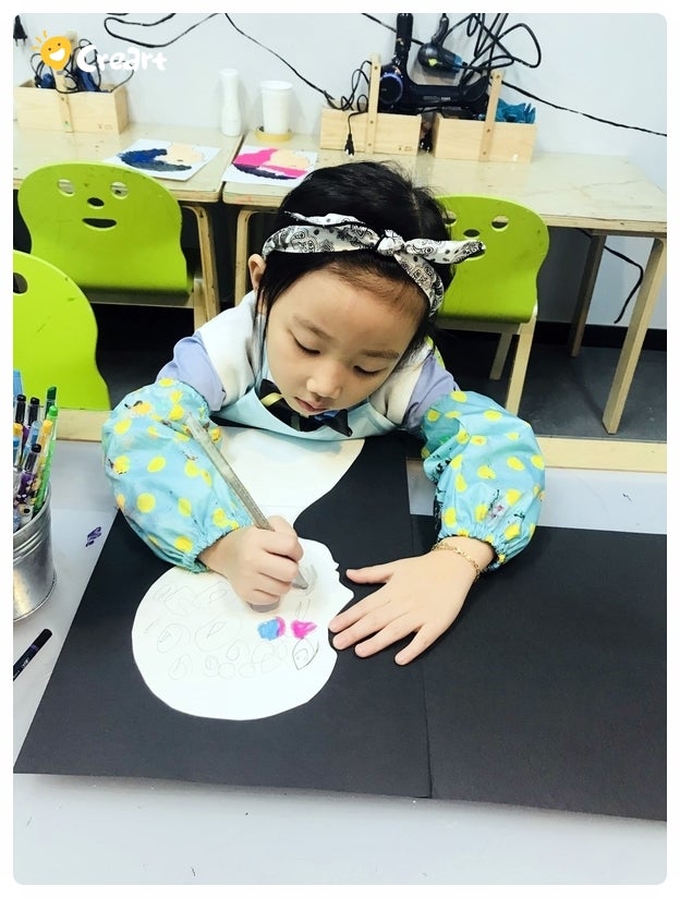 Klein 6세 수업 옆모습 무슨 생각하니 시흥시 정왕동 배곧 미술학원 크리아트 네이버 블로그