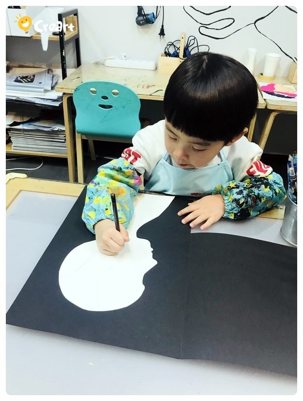 Klein 6세 수업 옆모습 무슨 생각하니 시흥시 정왕동 배곧 미술학원 크리아트 네이버 블로그