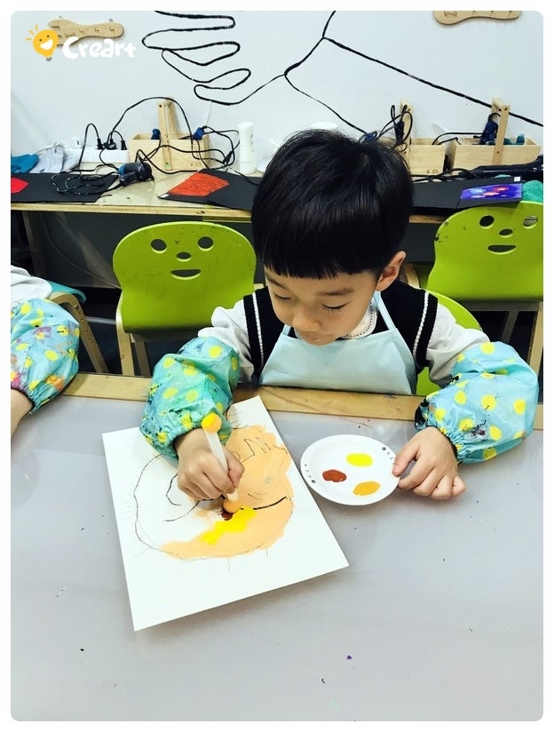 Klein 6세 수업 옆모습 무슨 생각하니 시흥시 정왕동 배곧 미술학원 크리아트 네이버 블로그