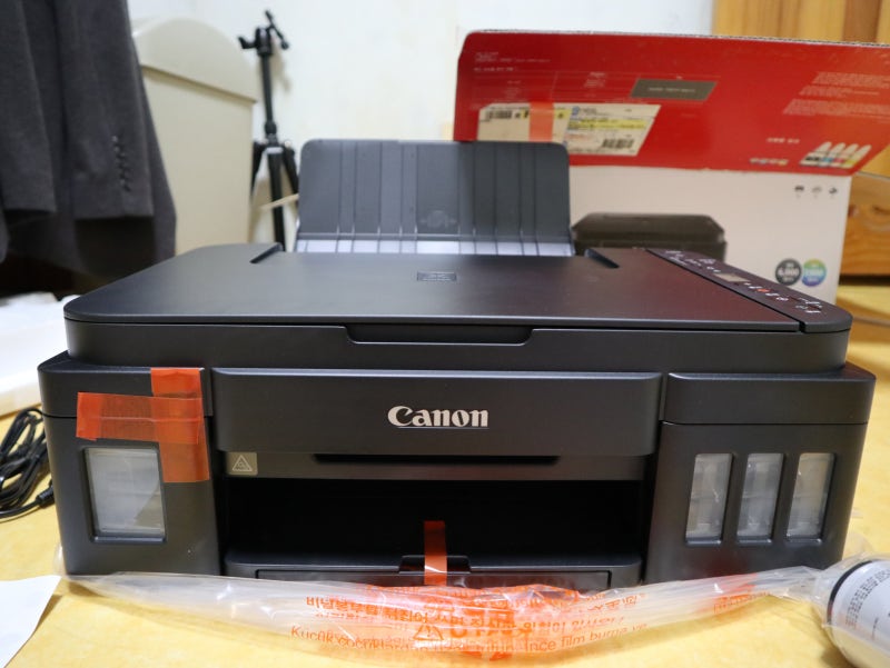 캐논 무한잉크프린터 G3910 개봉기 및 후기, 주의사항 : 네이버 블로그