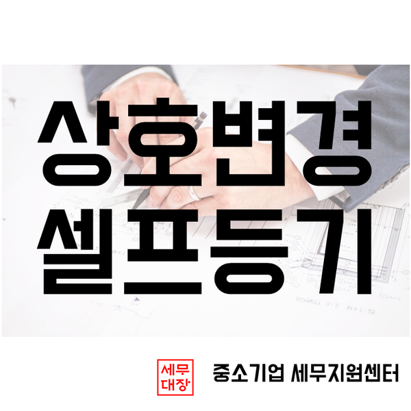 1인 법인 인터넷 셀프등기 상호변경 네이버 블로그