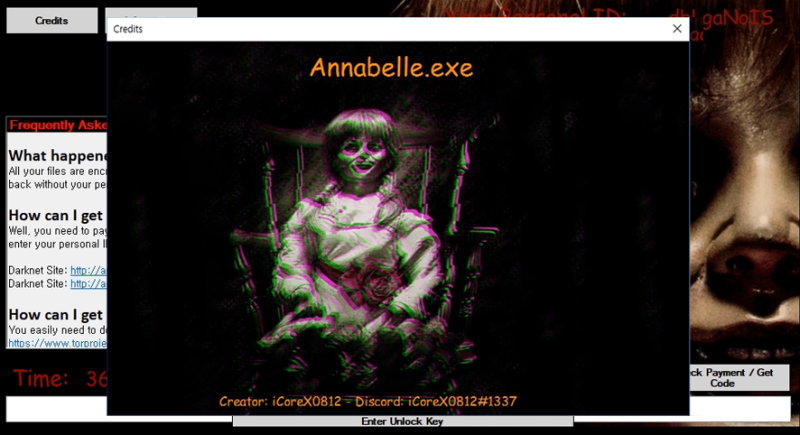 공포의 인형 애나벨 랜섬웨어(Annabelle Ransomware) & 복구 : 네이버 블로그