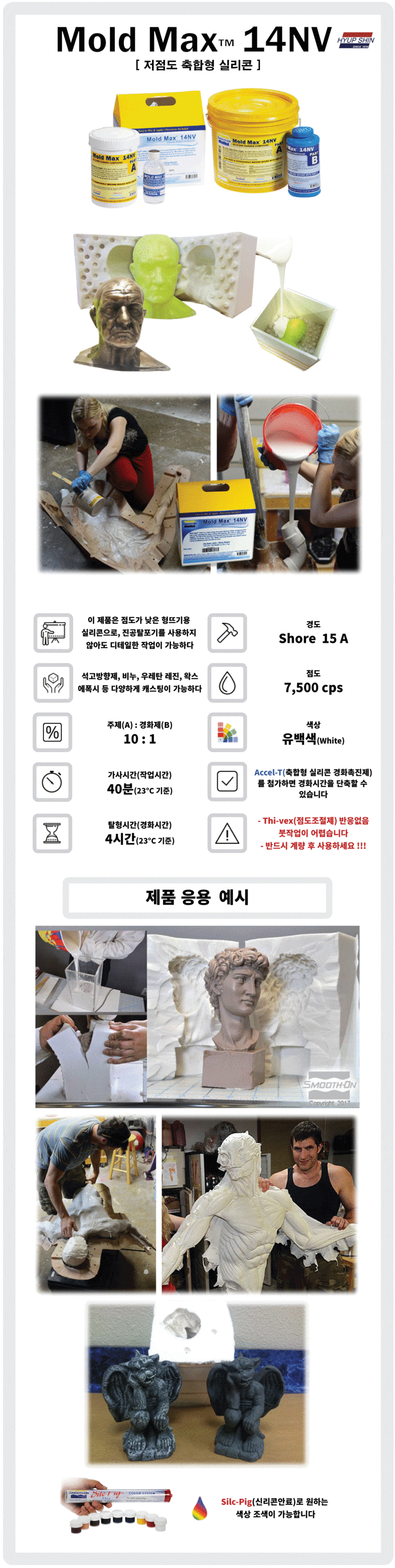 [협신물산] 부드러운 실리콘부터 단단한 실리콘까지!! 축합형 실리콘 Mold Max !!! (몰드맥스 시리즈) : 네이버 블로그