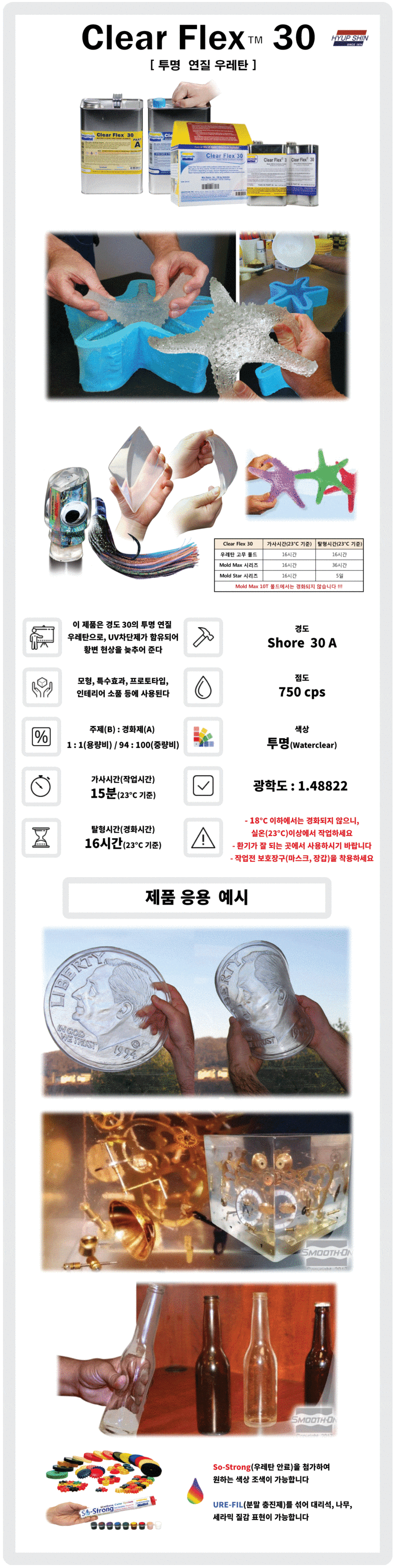 [협신물산] 투명한 우레탄 고무!! Clear Flex(클리어 플렉스) 시리즈 황변X : 네이버 블로그