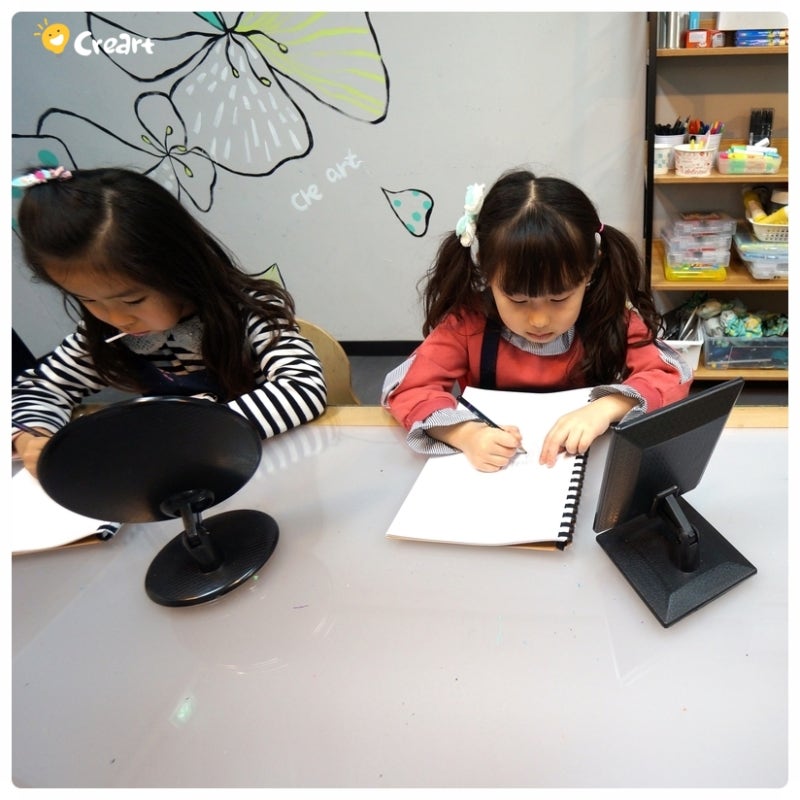 Kinder 초등 수업 얼굴 환조 표현 자화상 시흥시 정왕동 배곧 미술학원 크리아트 네이버 블로그
