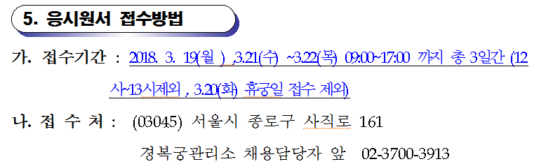 니맘알아취업연구소 자소서 자기소개서 경복궁관리소 행정지원인력무기계약 수습직원 채용 공고 네이버 블로그