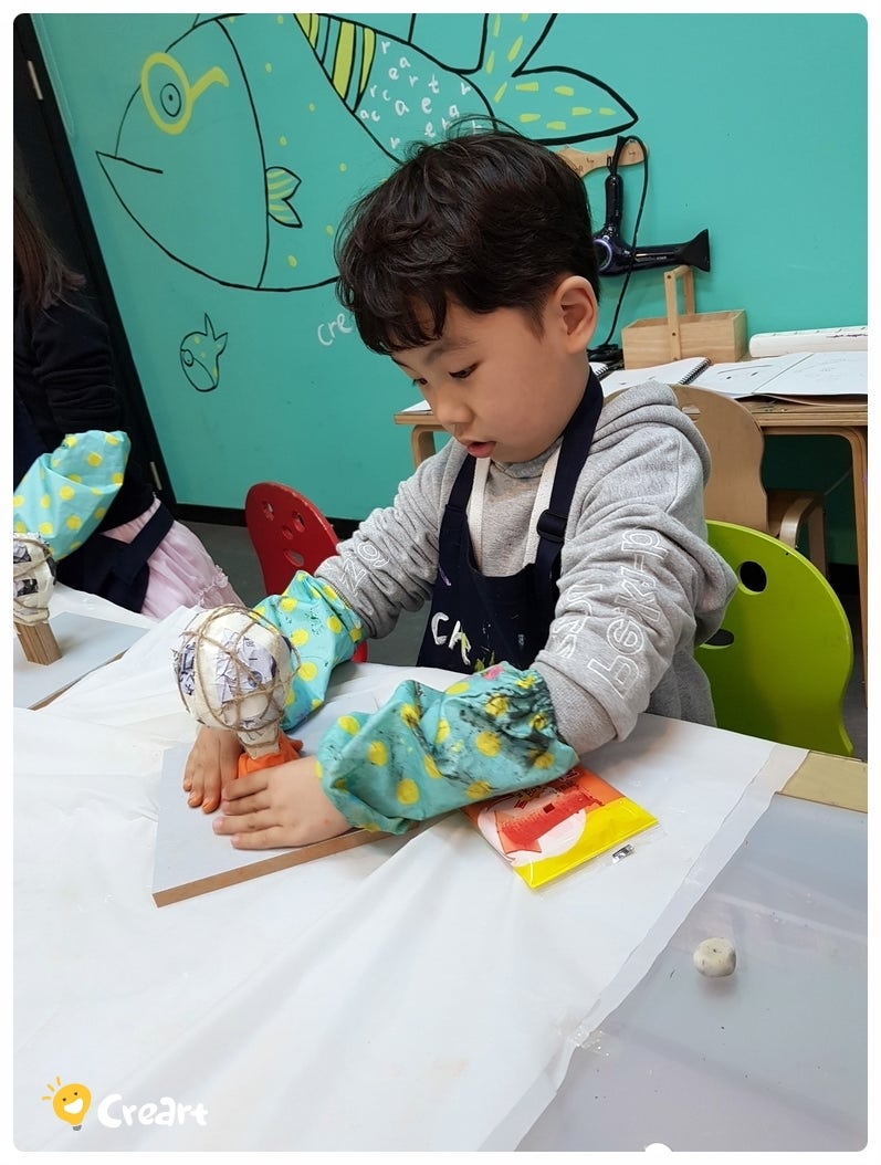 Klein 6·7세 수업 환조로 표현한 얼굴 자화상 시흥시 정왕동 배곧 미술학원 크리아트 네이버 블로그