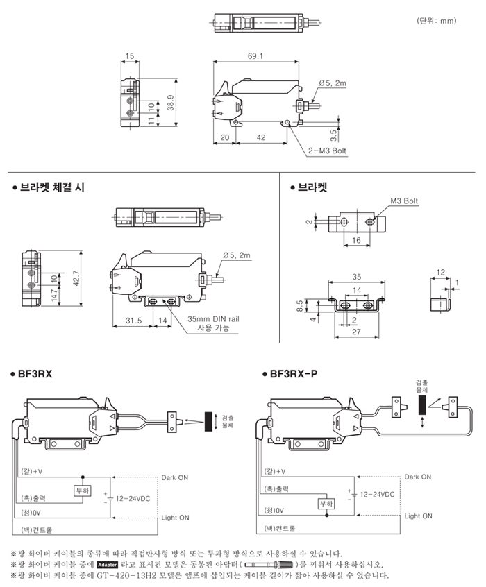[오토닉스 Autonics] 범용 광화이버센서 BF3R Series BF3RX-P : 네이버 블로그