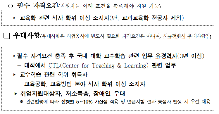 니맘알아취업연구소 직무수행계획서 예시 자소서 자기소개서 한국교통대학교 기초교육원 교수학습 전문연구원무기계약직 채용 공고