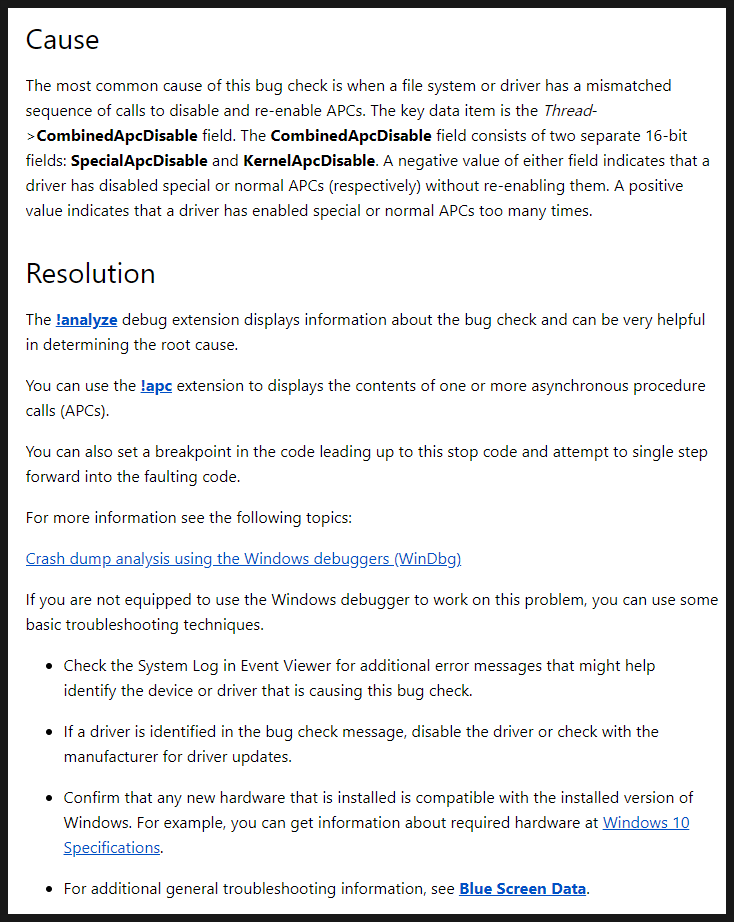 윈도우 블루스크린 해결방법 (오류코드 별 설명 및 원인) : 네이버 블로그