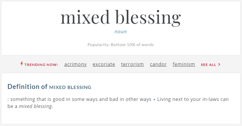 양날의 검 영어로! MIXED BLESSING ! : 네이버 블로그