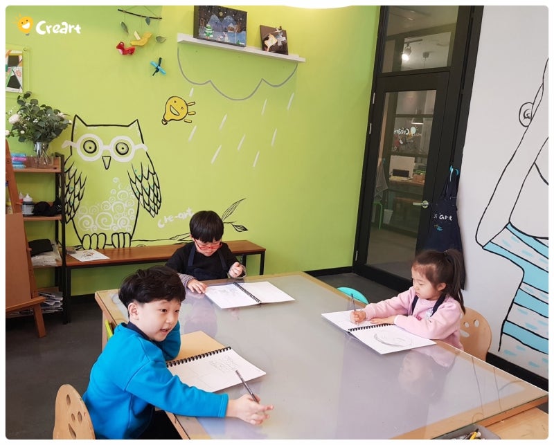 Klein 7세 수업 이웃을 소개합니다~ 시흥시 정왕동 배곧 미술학원 창의미술 크리아트 네이버 블로그