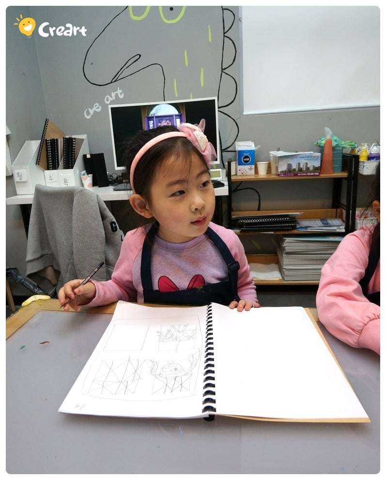 Klein 7세 수업 이웃을 소개합니다~ 시흥시 정왕동 배곧 미술학원 창의미술 크리아트 네이버 블로그
