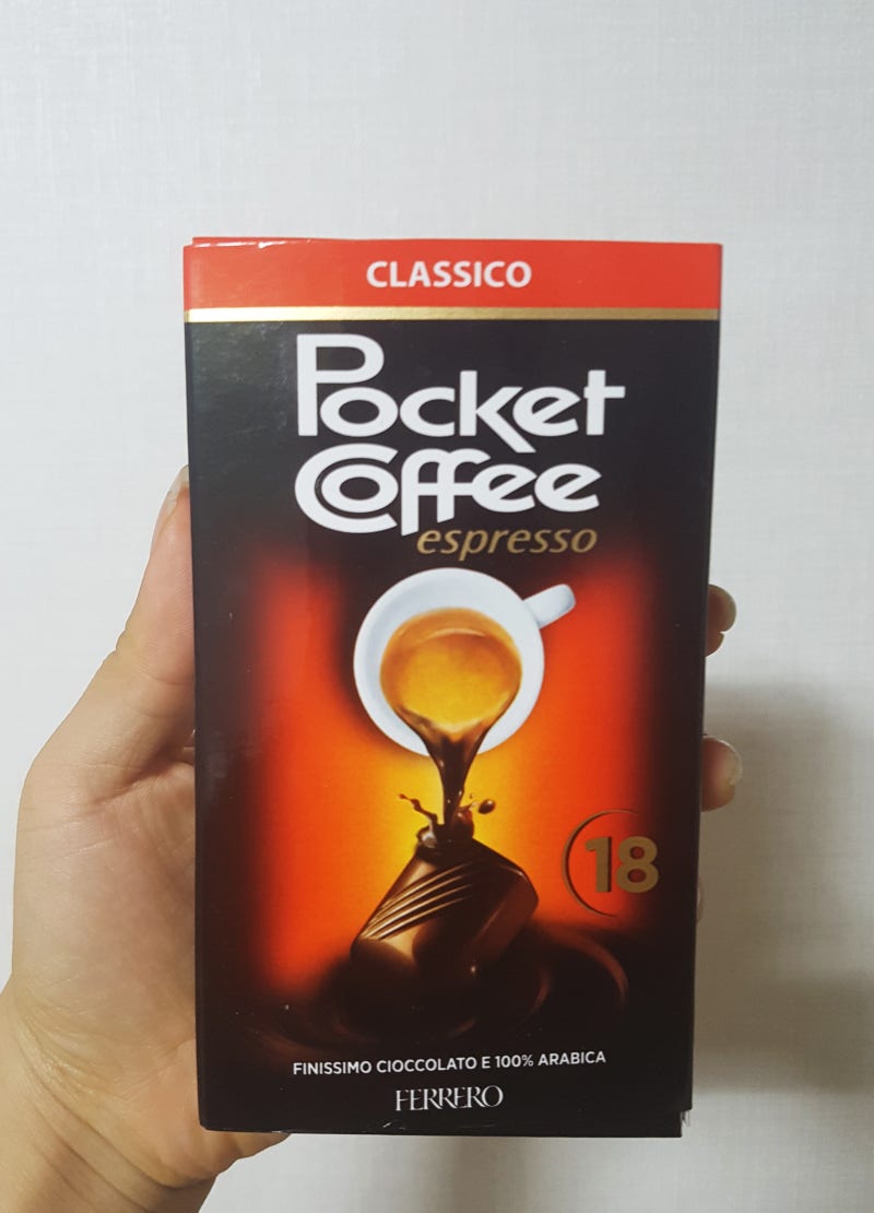 [ 이탈리아 초콜릿 기념품 ] 포켓 커피 초콜릿 추천 Pocket Coffee espresso CLASSICO : 네이버 블로그