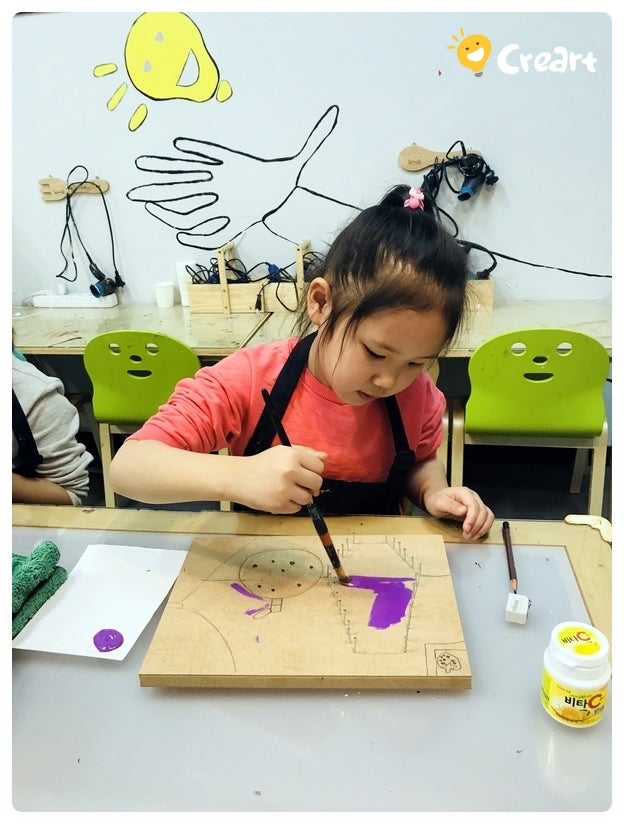 Kinder 초등 수업 스트링 아트 꽃병 시흥시 정왕동 배곧 미술학원 창의미술 크리아트 네이버 블로그