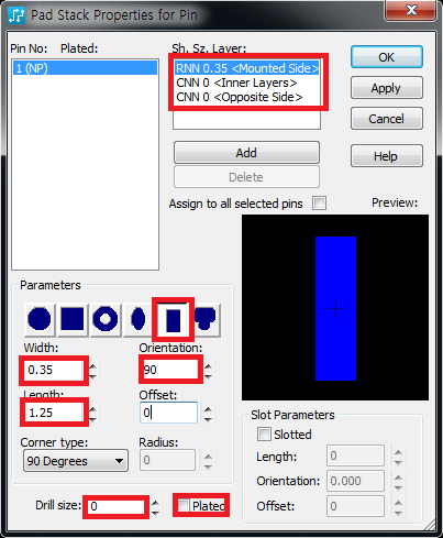 [PADS Layout VX2.1] 부품 만들기 (SMD 부품_Chip저항) : 네이버 블로그