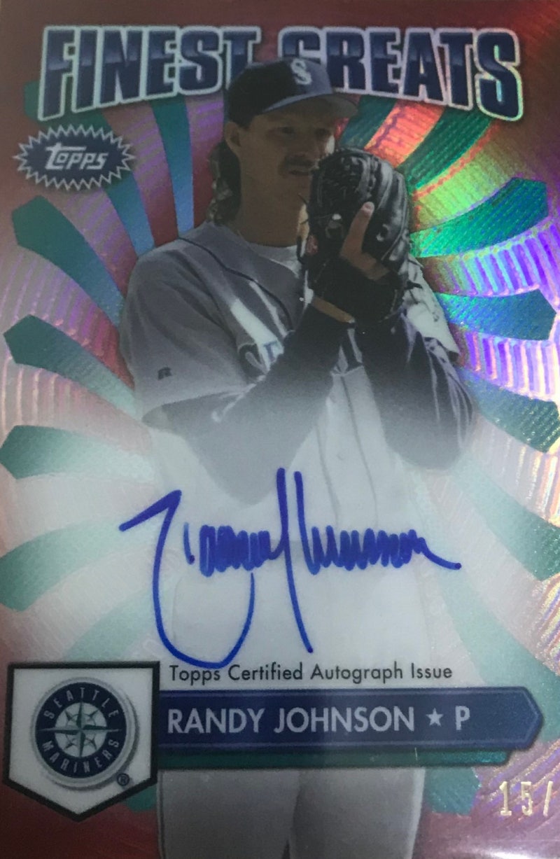 2014 FINEST GREATS AUTOGRAPHS RED REF RANDY JOHNSON /25 : 네이버 블로그