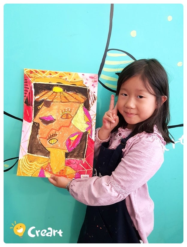 따뜻한 색으로 그려요 피카소 크라인 6·7세 수업 시흥시 정왕동 배곧 미술학원 창의미술 크리아트 네이버 블로그