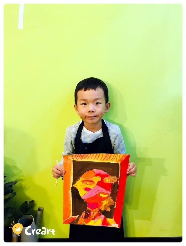 따뜻한 색으로 그려요 피카소 크라인 6·7세 수업 시흥시 정왕동 배곧 미술학원 창의미술 크리아트 네이버 블로그