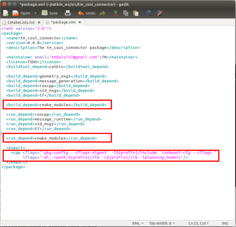 [ROS Indigo] ROS Indigo C++ Package에서 Eigen 사용 설정하기 : 네이버 블로그