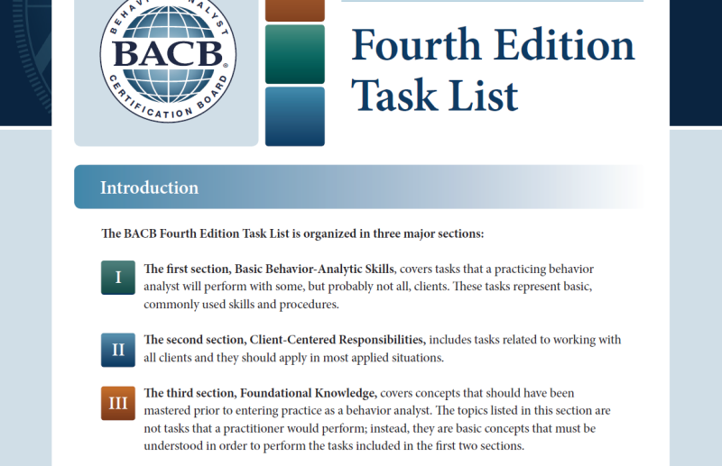 BCBA/BCaBA Task List (by BACB) : 네이버 블로그