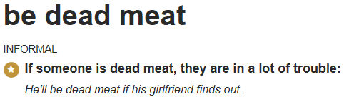 be dead meat : 네이버 블로그