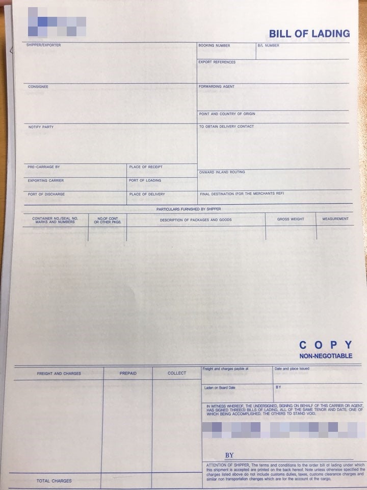 [포워딩실무] ORIGINAL BL / SURRENDER BL / WAYBILL 차이 : 네이버 블로그