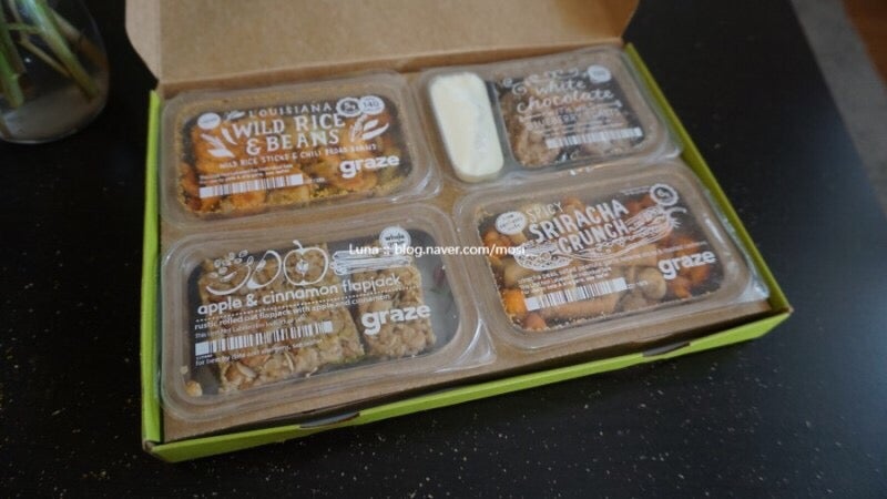 [미국생활] 건강한 스낵박스 그레이즈 Graze, free sample 이용해봤어요! 🍪 : 네이버 블로그