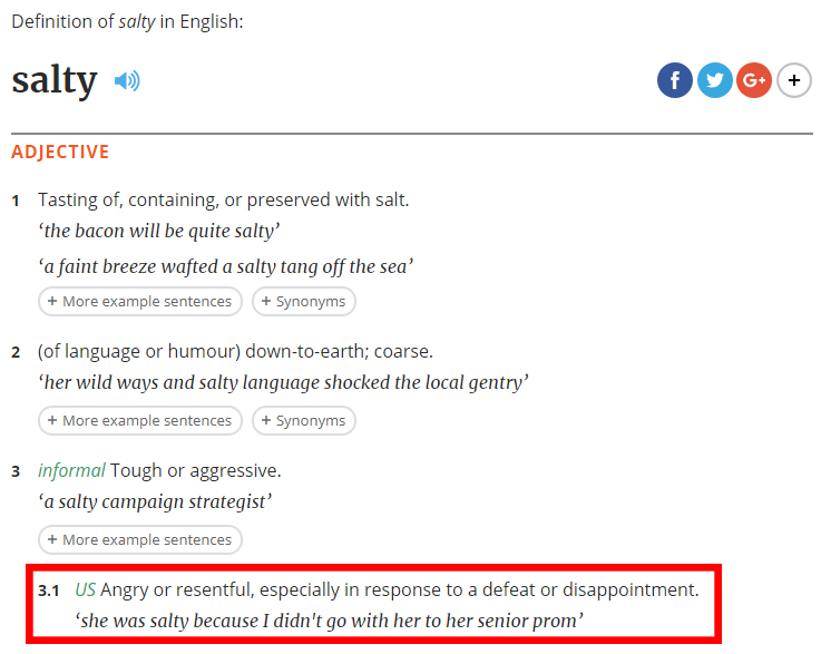 '삐지다'를 영어로? salty / be mad / be butthurt : 네이버 블로그