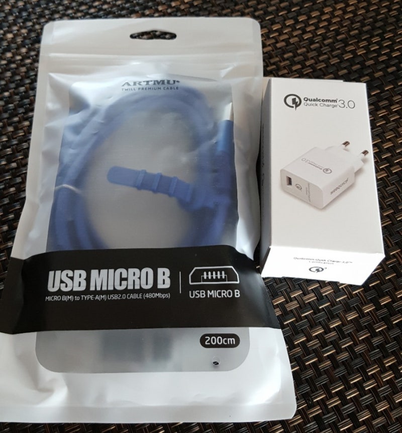 퀄컴 퀵차지 3.0 QC410 + 아트뮤 USB microB 5pin 2M 충전잭 : 네이버 블로그