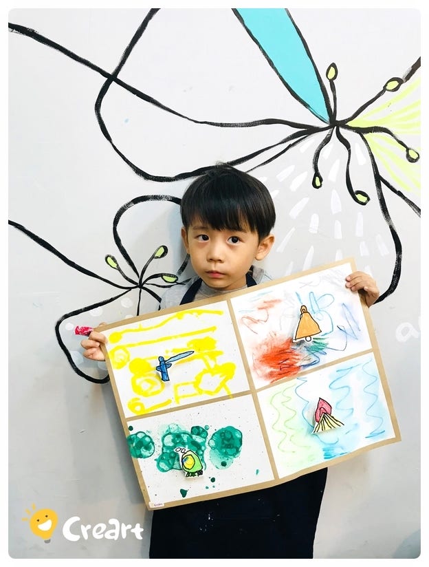소리의 추상적 표현 크라인 6·7세 수업 시흥시 정왕동 배곧 미술학원 창의미술 크리아트 네이버 블로그
