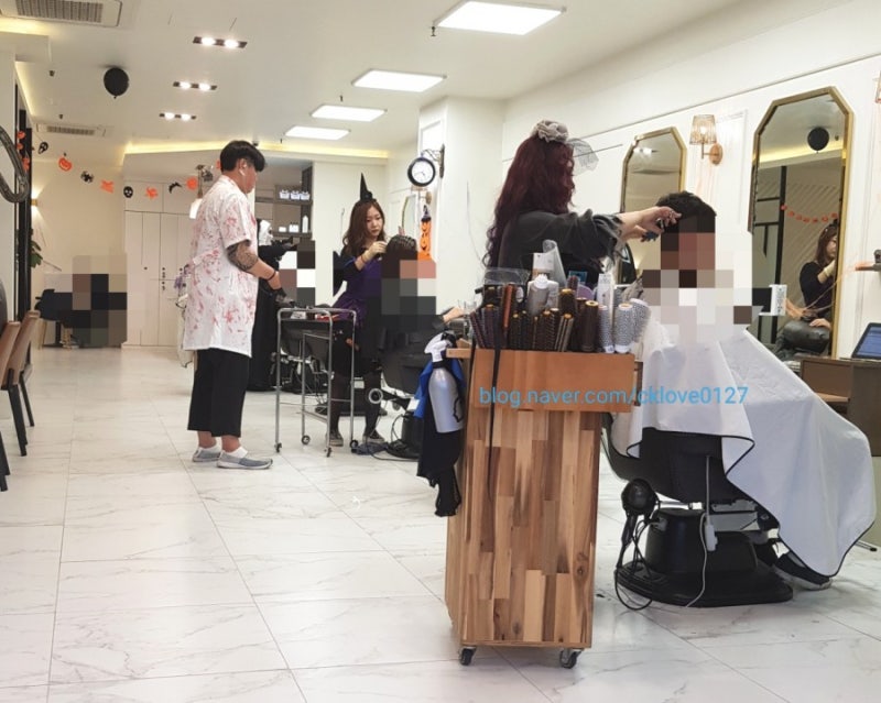 정자역제니스헤어살롱 민서부원장 할로윈미용실 네이버 블로그