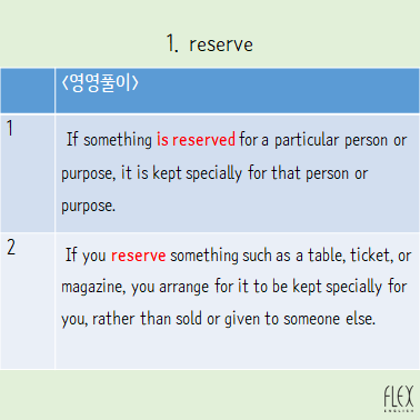 reserve / conserve / presereve 의 차이! : 네이버 블로그